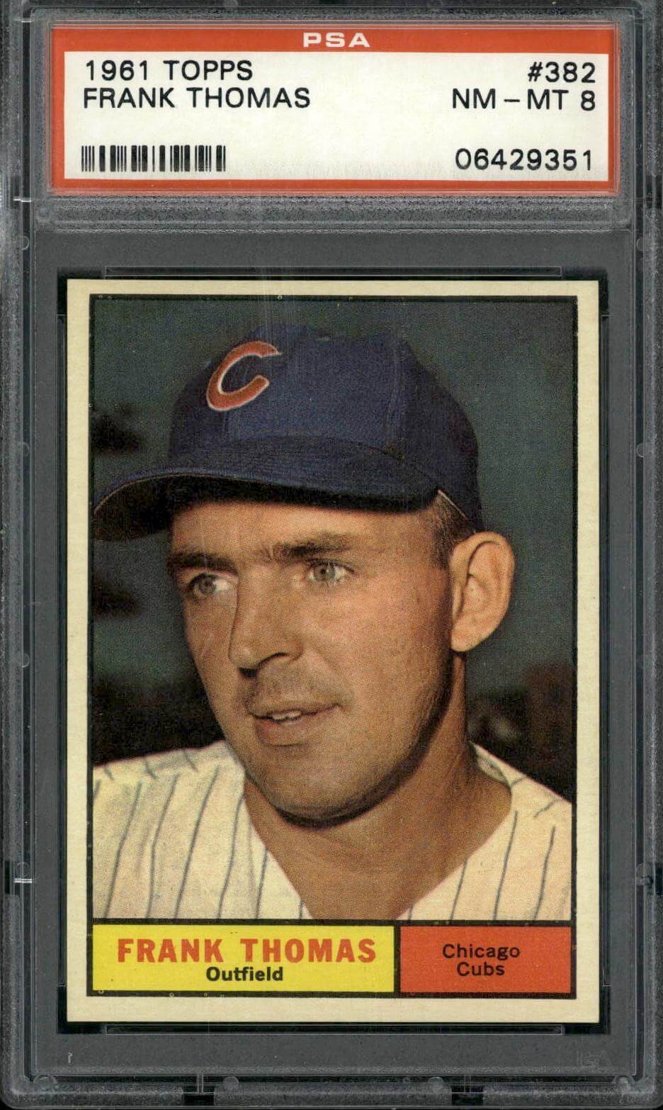 1961 Topps #382 Frank Thomas – TonyeTrade
