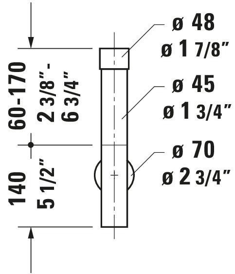 Pacific Plumbing Supply Company | Duravit P-Trap in Matte Black