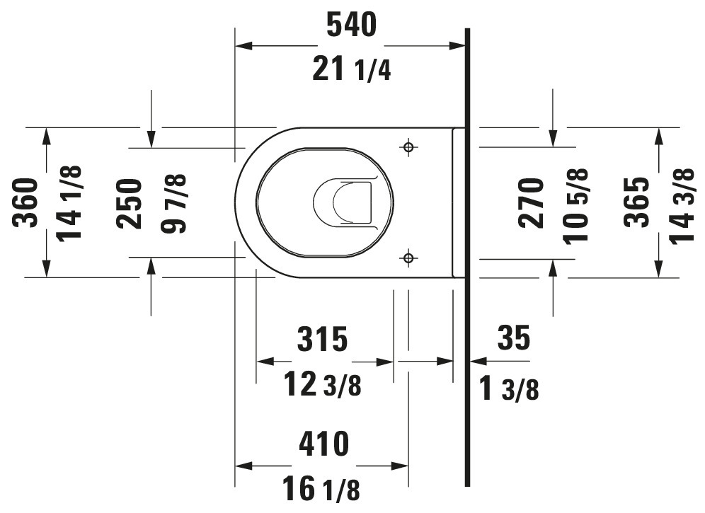 Pacific Plumbing Supply Company | Duravit Starck 3 1.6/0.8 GPF Dual ...