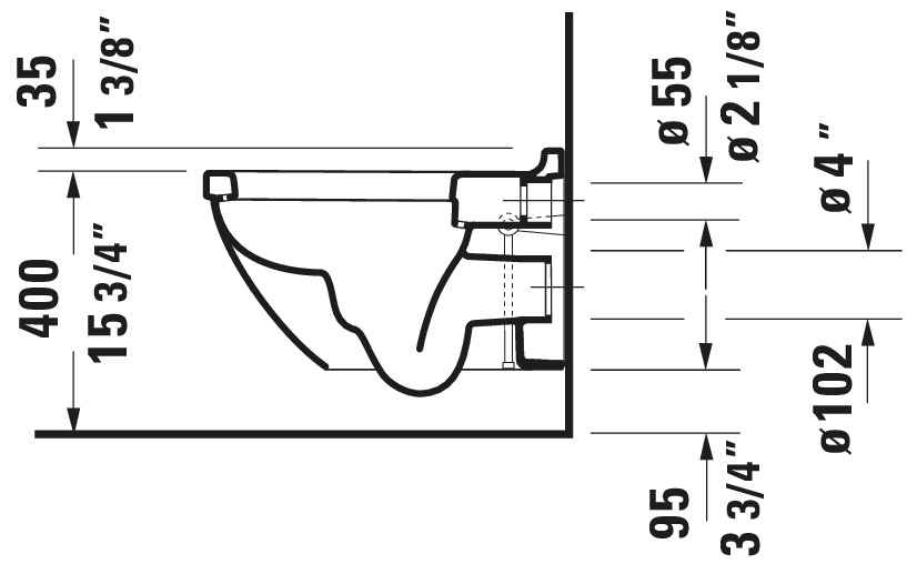 Pacific Plumbing Supply Company | Duravit Starck 3 1.6/0.8 GPF Dual ...