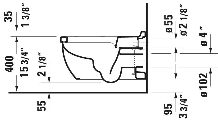 Pacific Plumbing Supply Company | Duravit Starck 3 1.6/0.8 GPF Dual ...