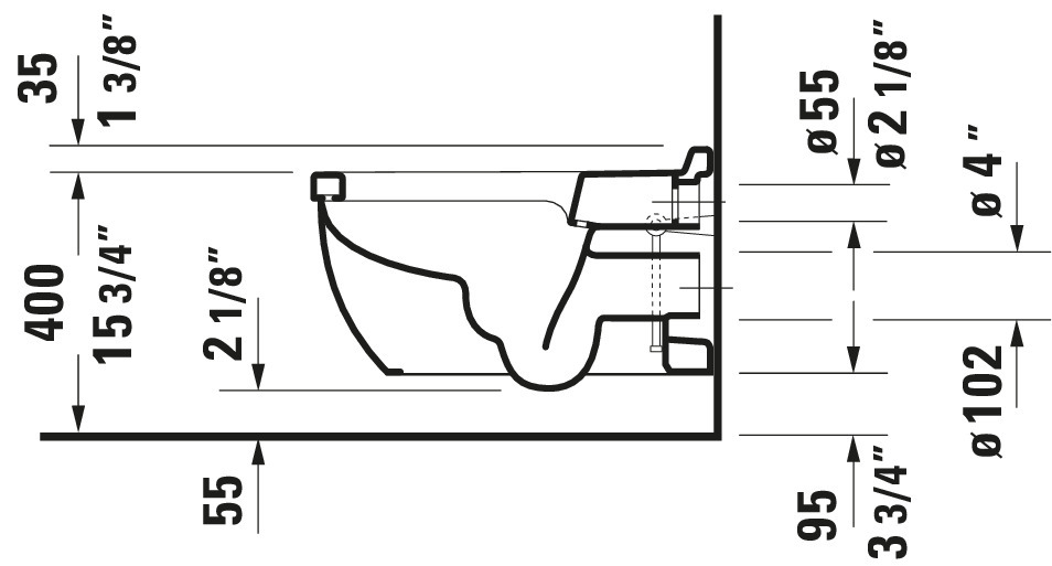Pacific Plumbing Supply Company | Duravit Starck 3 1.28/0.8 GPF Dual ...