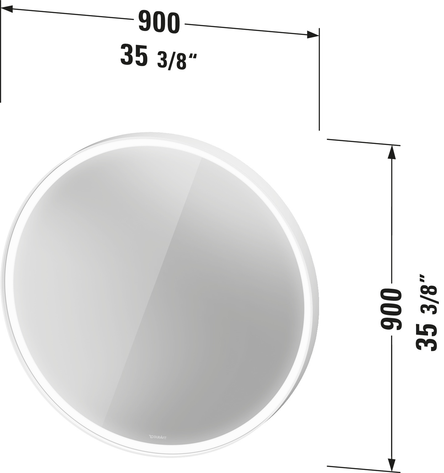 Pacific Plumbing Supply Company | Duravit L-Cube Sensor Control LED ...