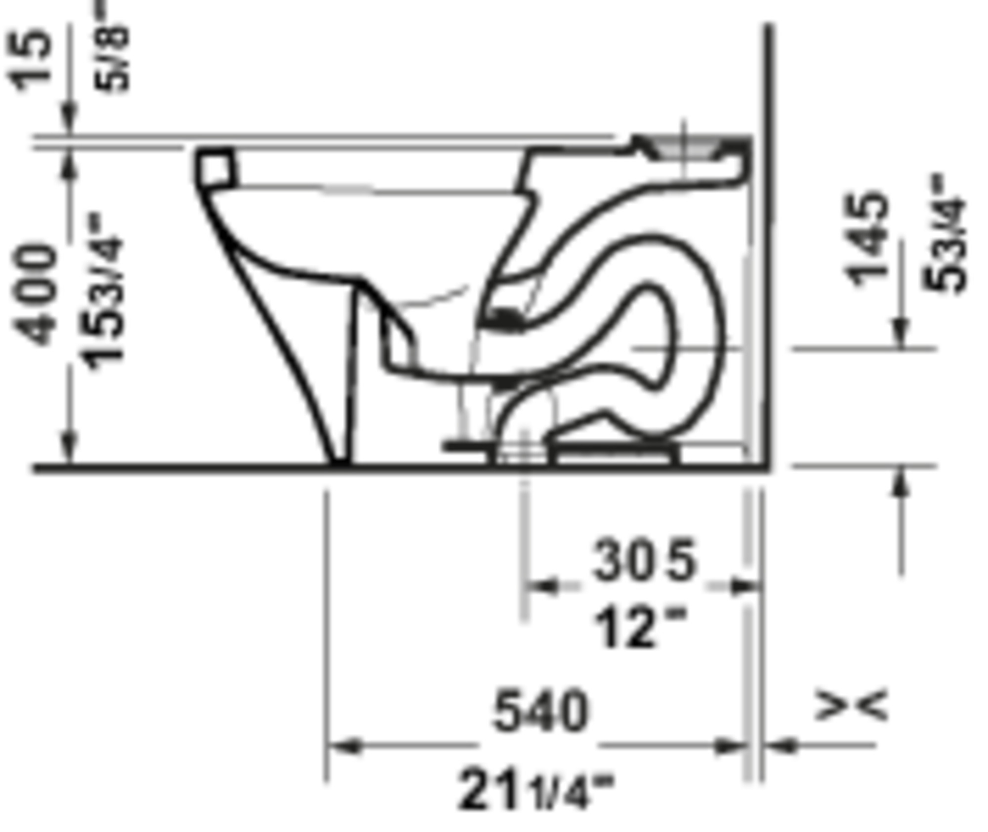 Pacific Plumbing Supply Company | Duravit DuraStyle 1 GPF Single Flush ...