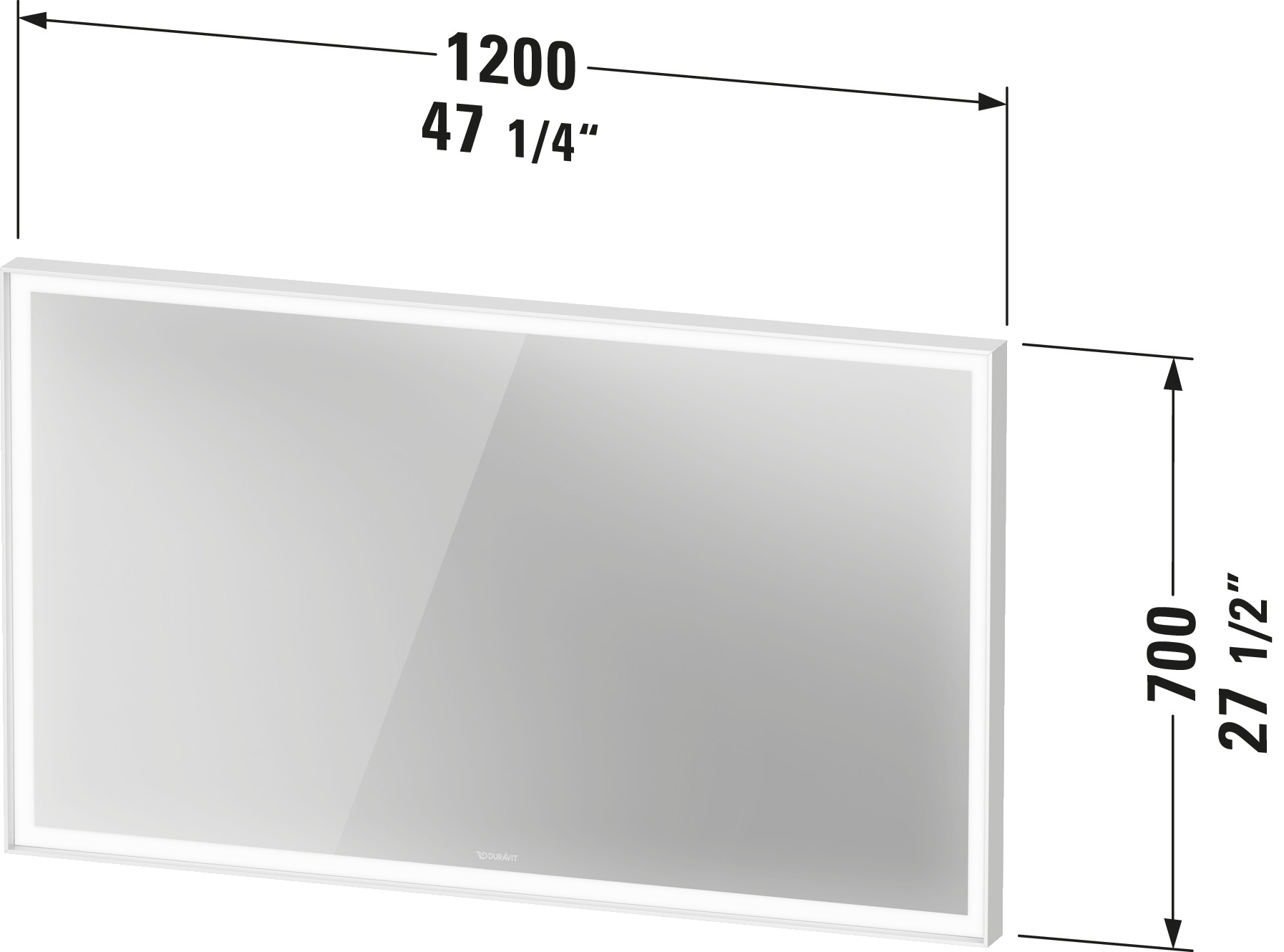 Pacific Plumbing Supply Company | Duravit L-Cube Sensor Control LED ...