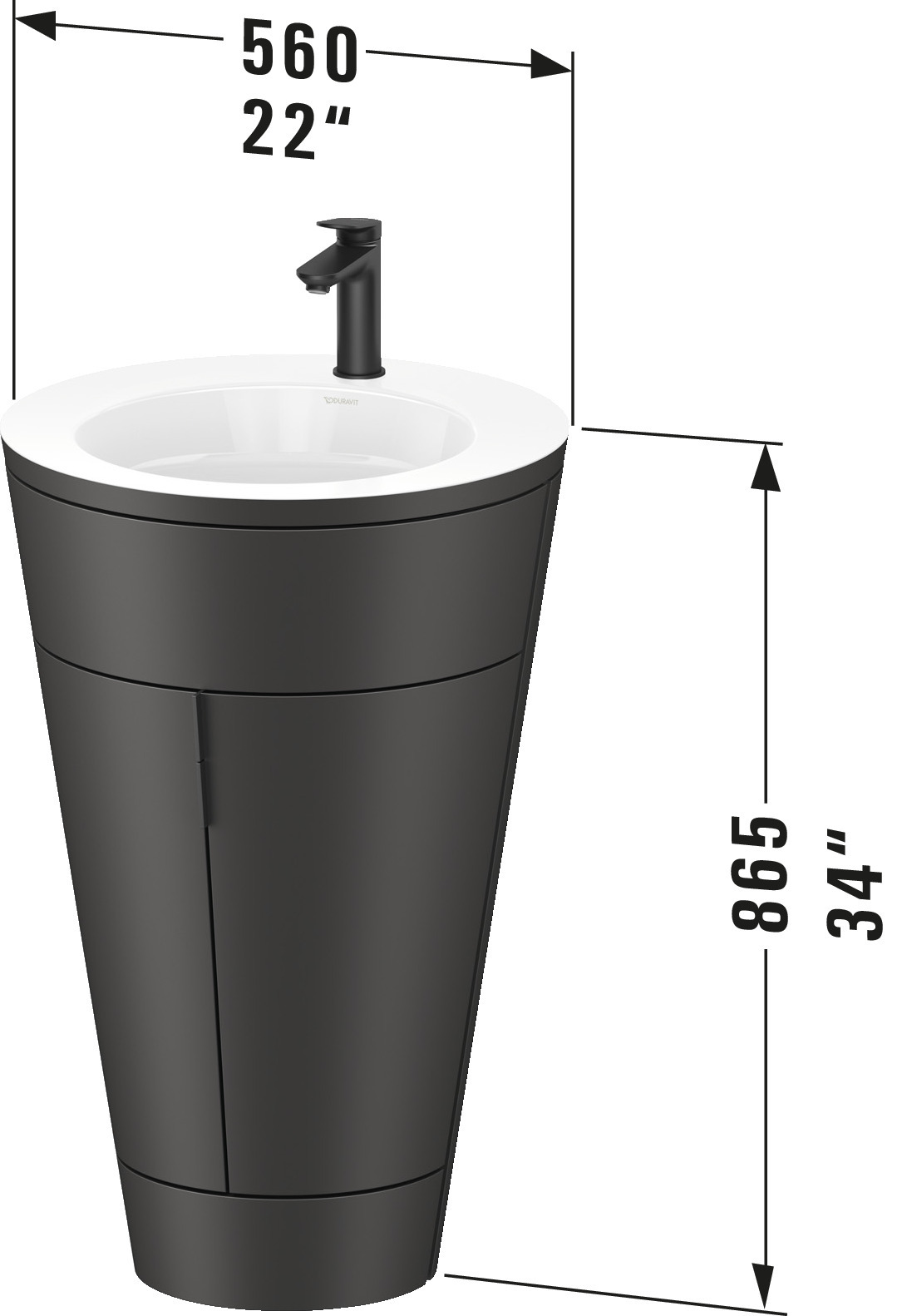 Pacific Plumbing Supply Company | Duravit Starck 1 22" Floorstanding ...
