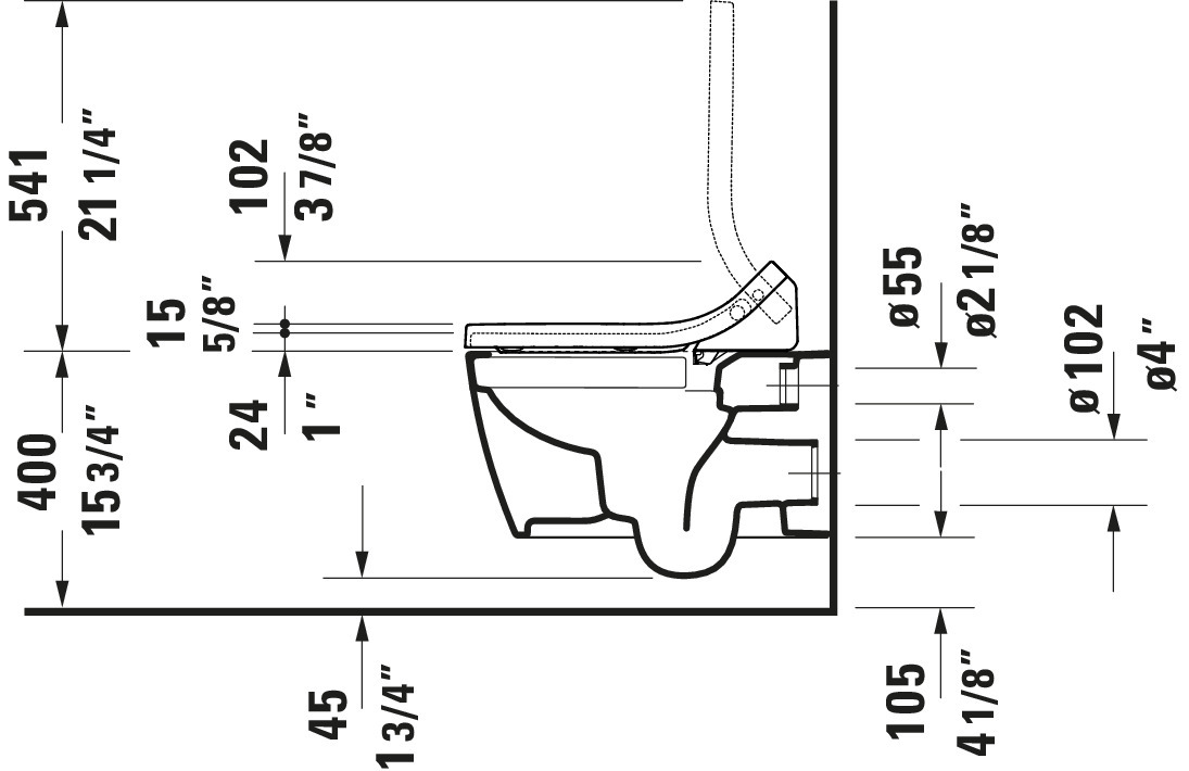Pacific Plumbing Supply Company | Duravit ME by Starck 1.28/0.8 GPF ...
