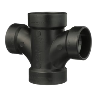 Pacific Plumbing Supply Company | 2" x 2" x 1-1/2" x 1-1/2" ABS DWV Double Sanitary Tee - All Hub