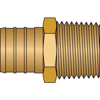 Pacific Plumbing Supply Company | 3/4" PEX x 1/2" Male Pipe Thread No ...