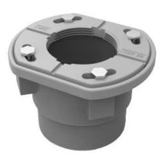 Pacific Plumbing Supply Company | 2" Pipe, PVC, Round Top, Clamp Down ...