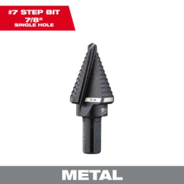 Pacific Plumbing Supply Company | #7 Step Drill Bit, 7/8" Single Hole