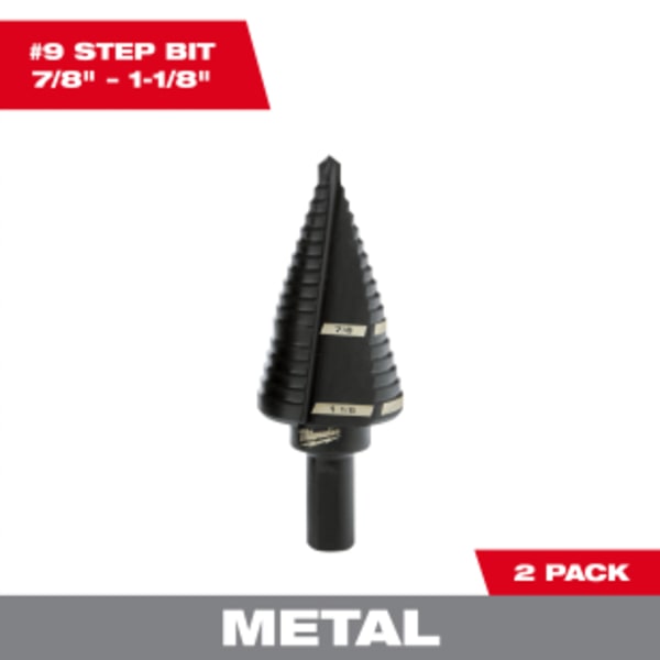 Pacific Plumbing Supply Company | 2 Piece Step Drill Bit Set #9