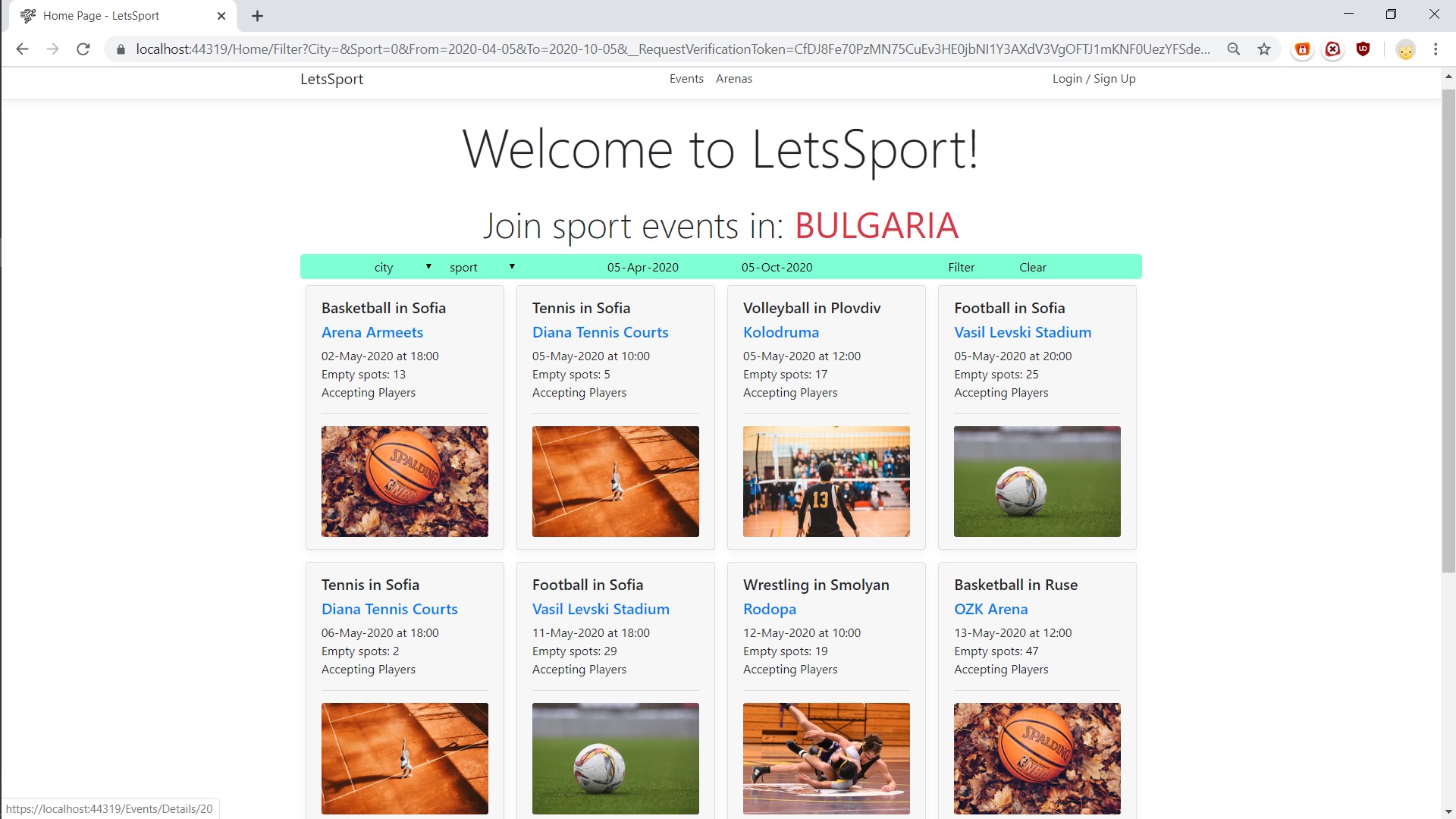 GitHub - yotkoKanchev/LetsSport: My Final Web-Project at SoftUni using ASP .NET Core