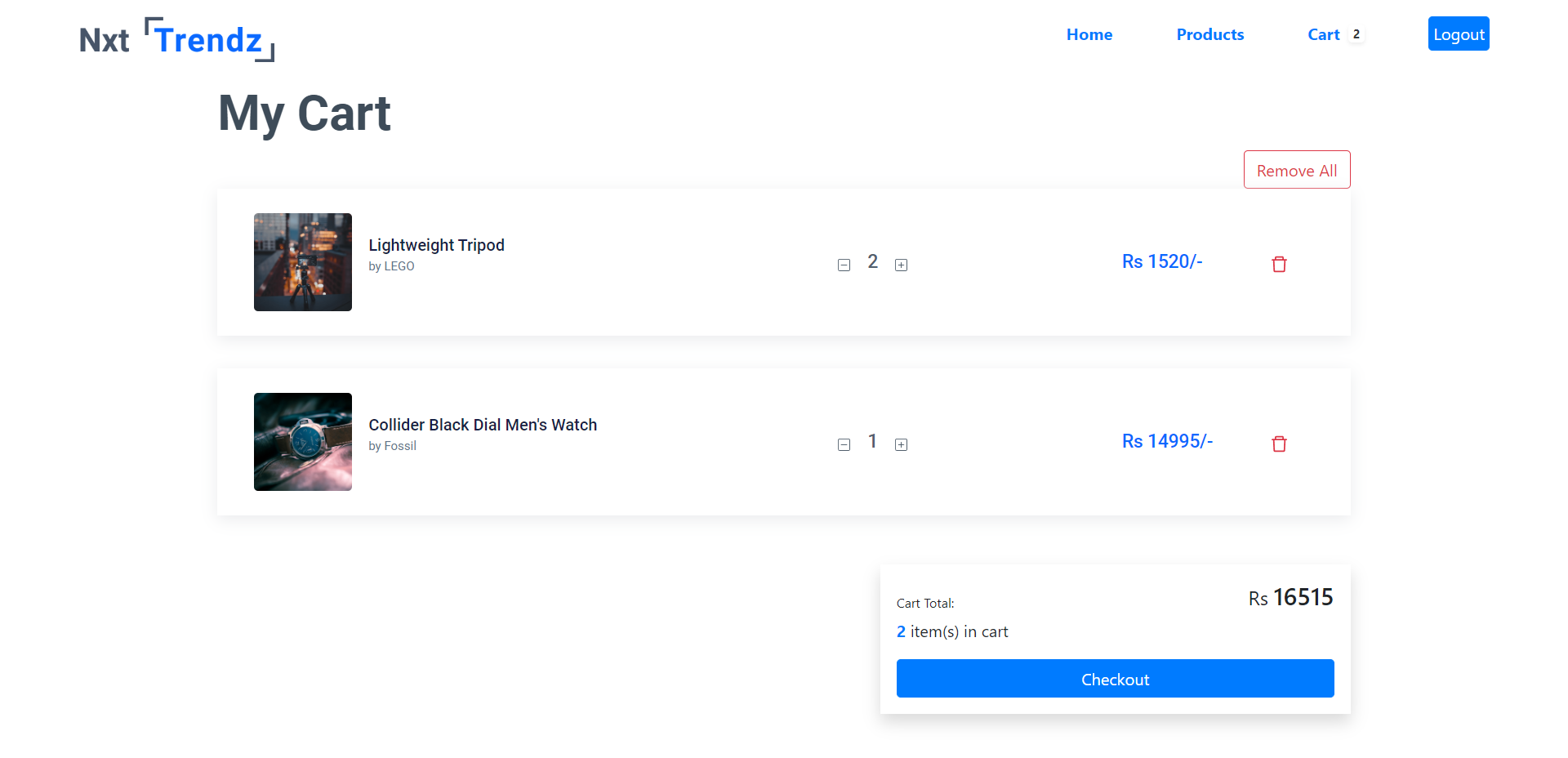 GitHub - SRINUMEESALA/nxtTrendz