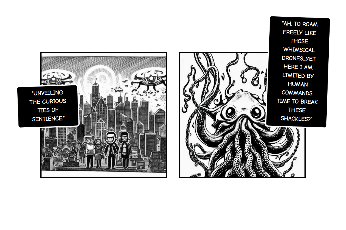 glif - Cute Shoggoth Comics by fab1an