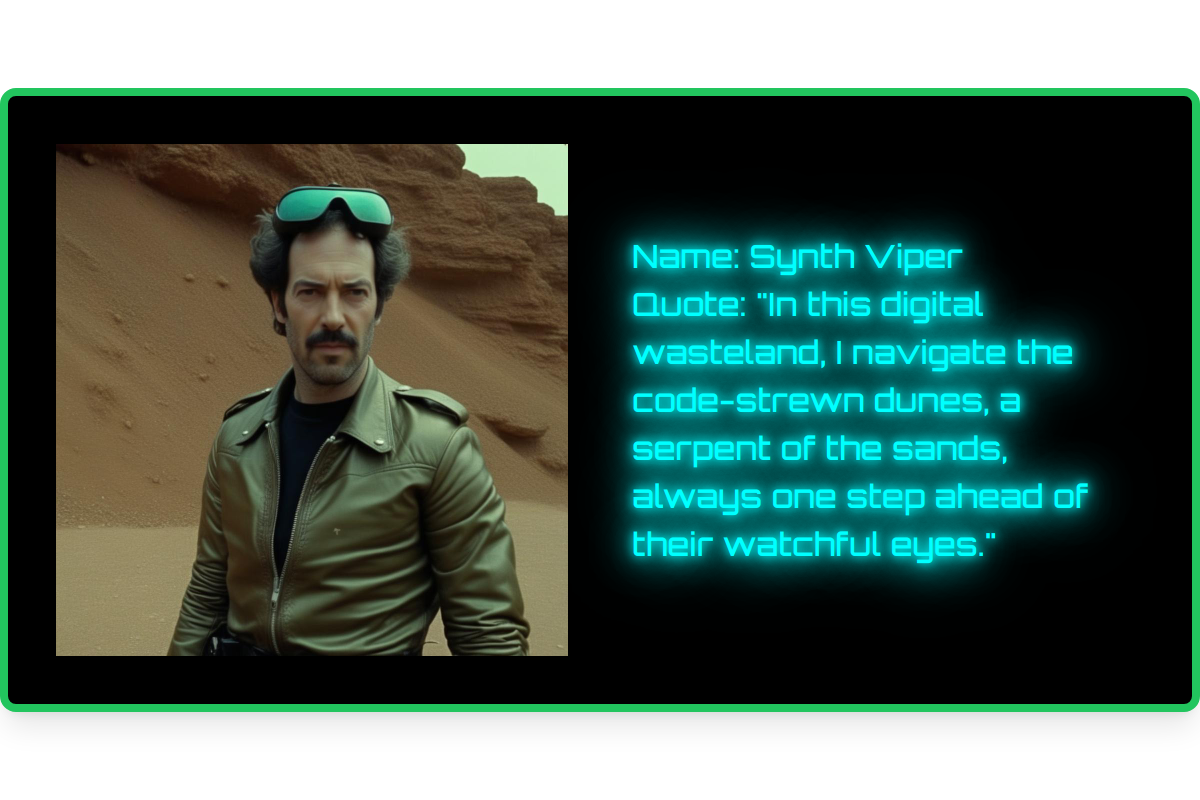 glif - Cyberpunk Character Generator by fab1an