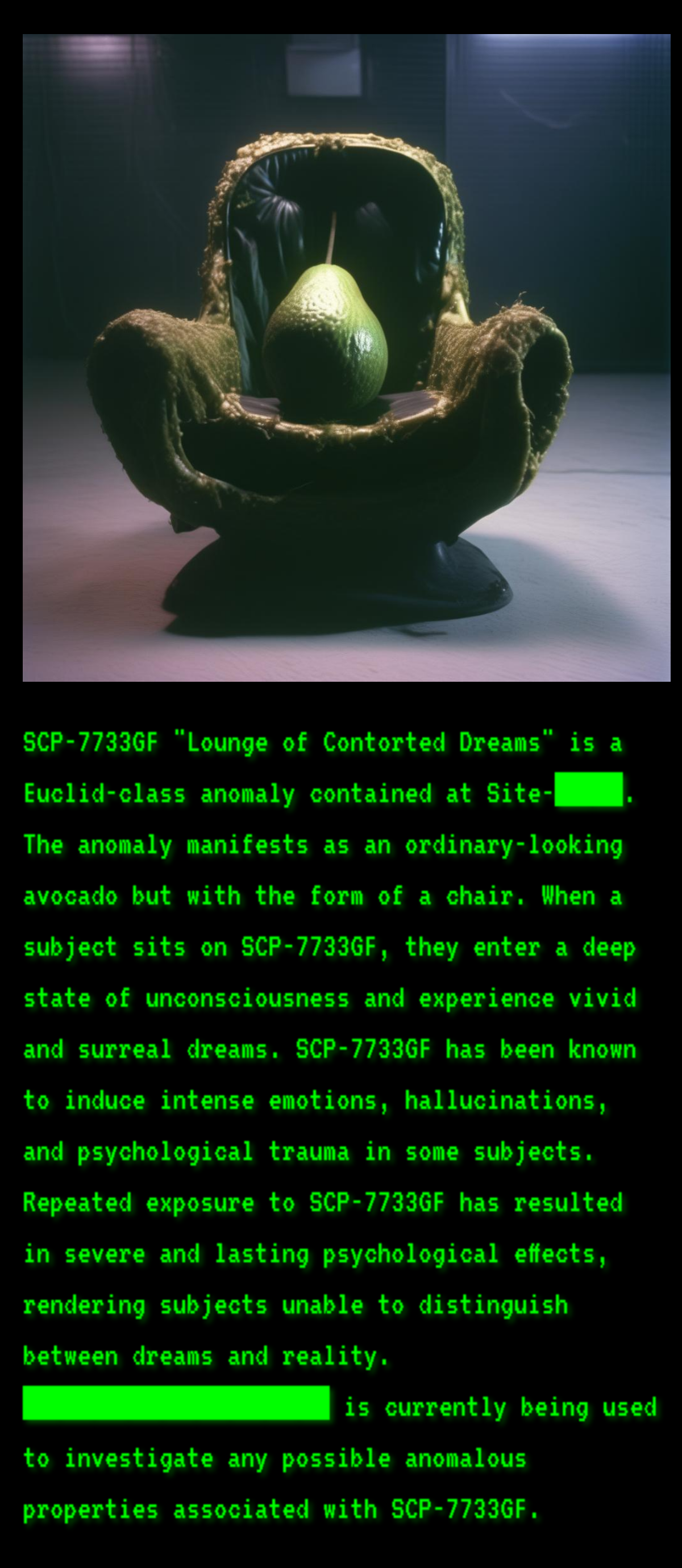 glif - Another fork of SCP Foundation Generator by Pikoboku