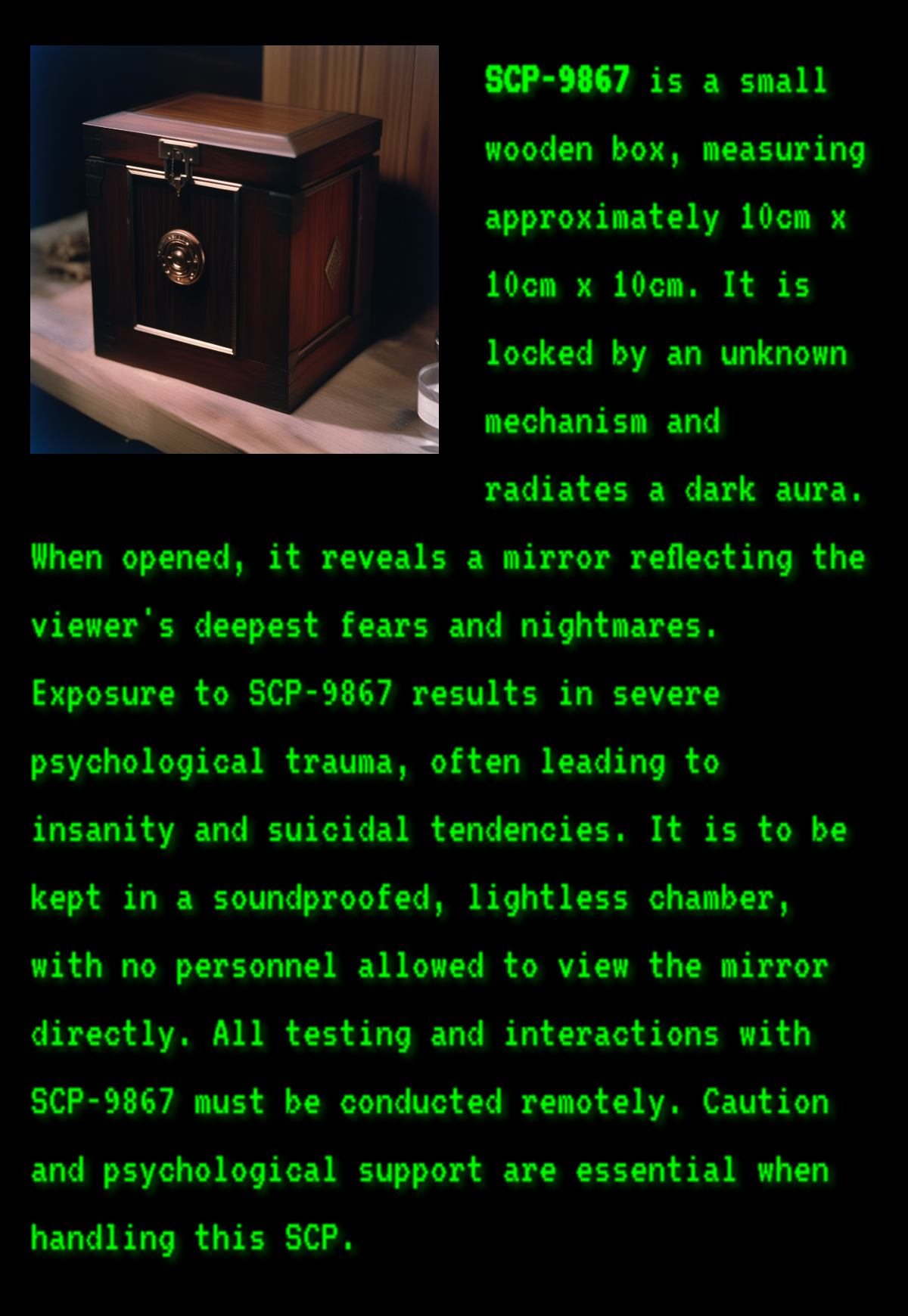 glif - SCP Foundation Generator by fab1an