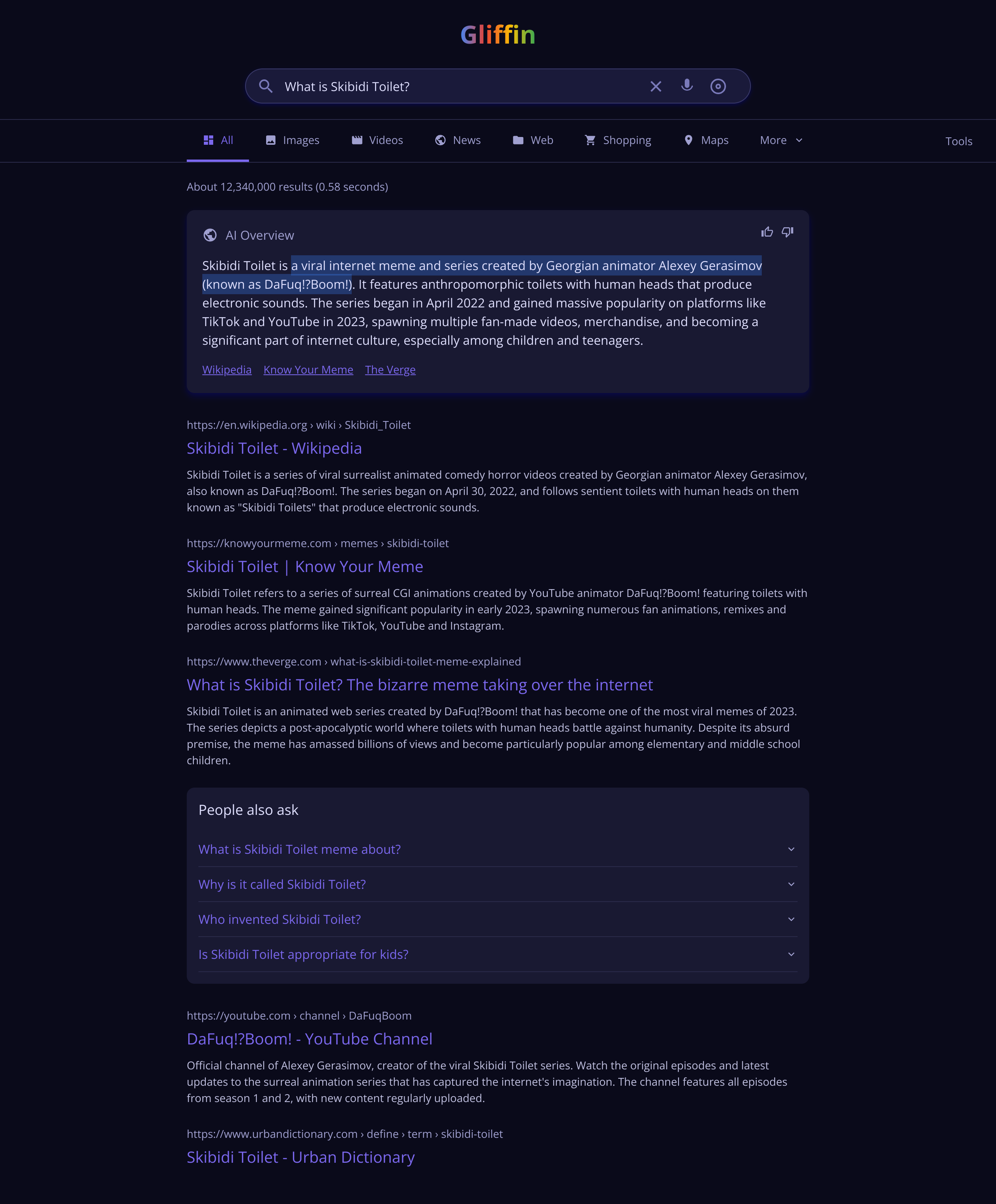 glif - Gliffin Search (Claude 3.7 sonnet) by Chrysolite