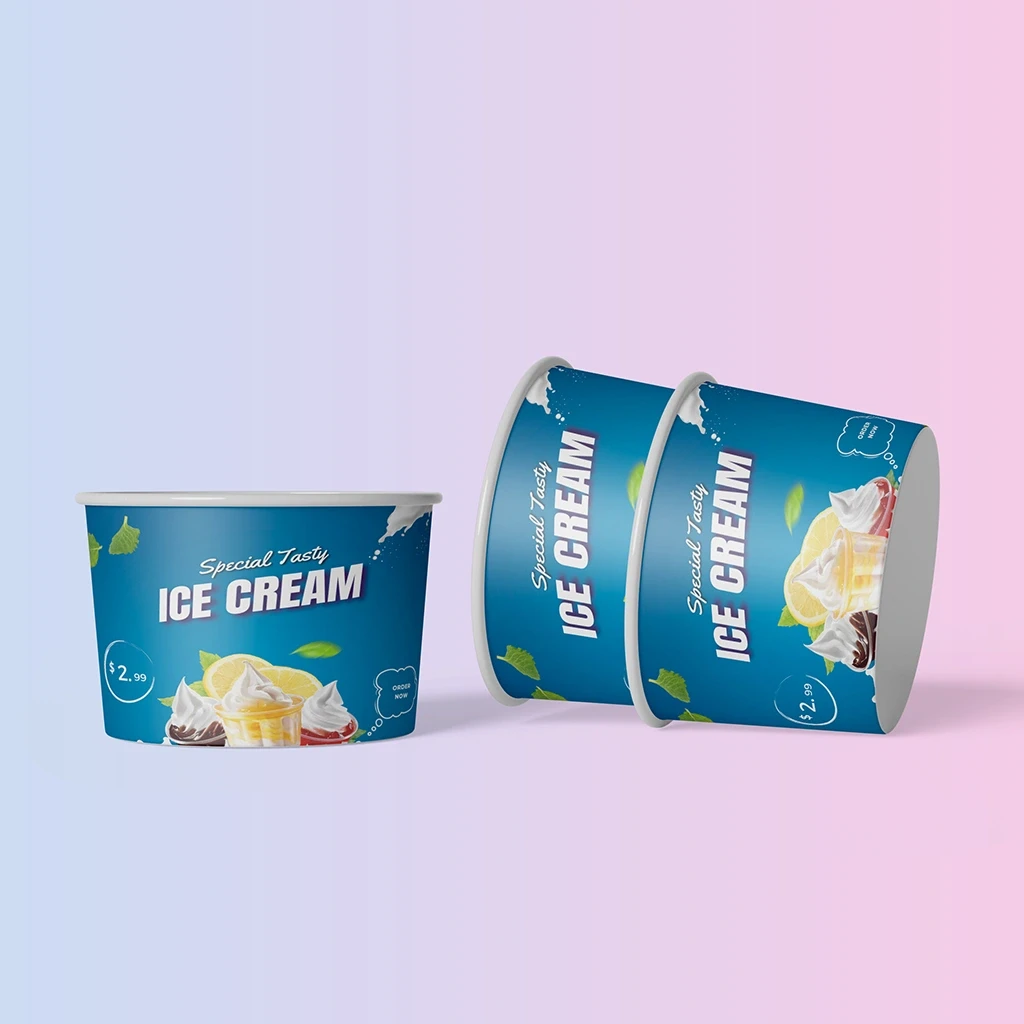 Custom Ice Cream Cups | Printed Ice Cream Cups Wholesale