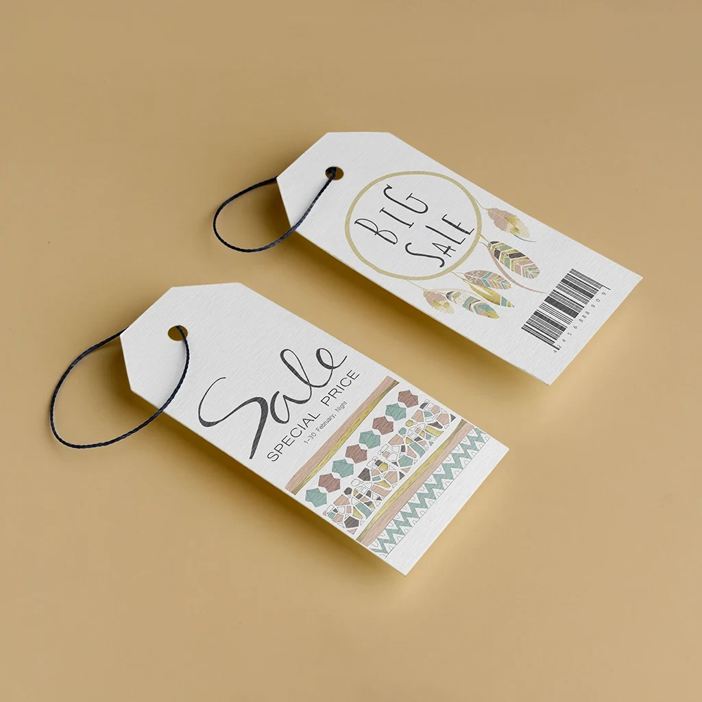 Stand Out with Stylish Custom Hang Tags by BoxLark | Buy Now!