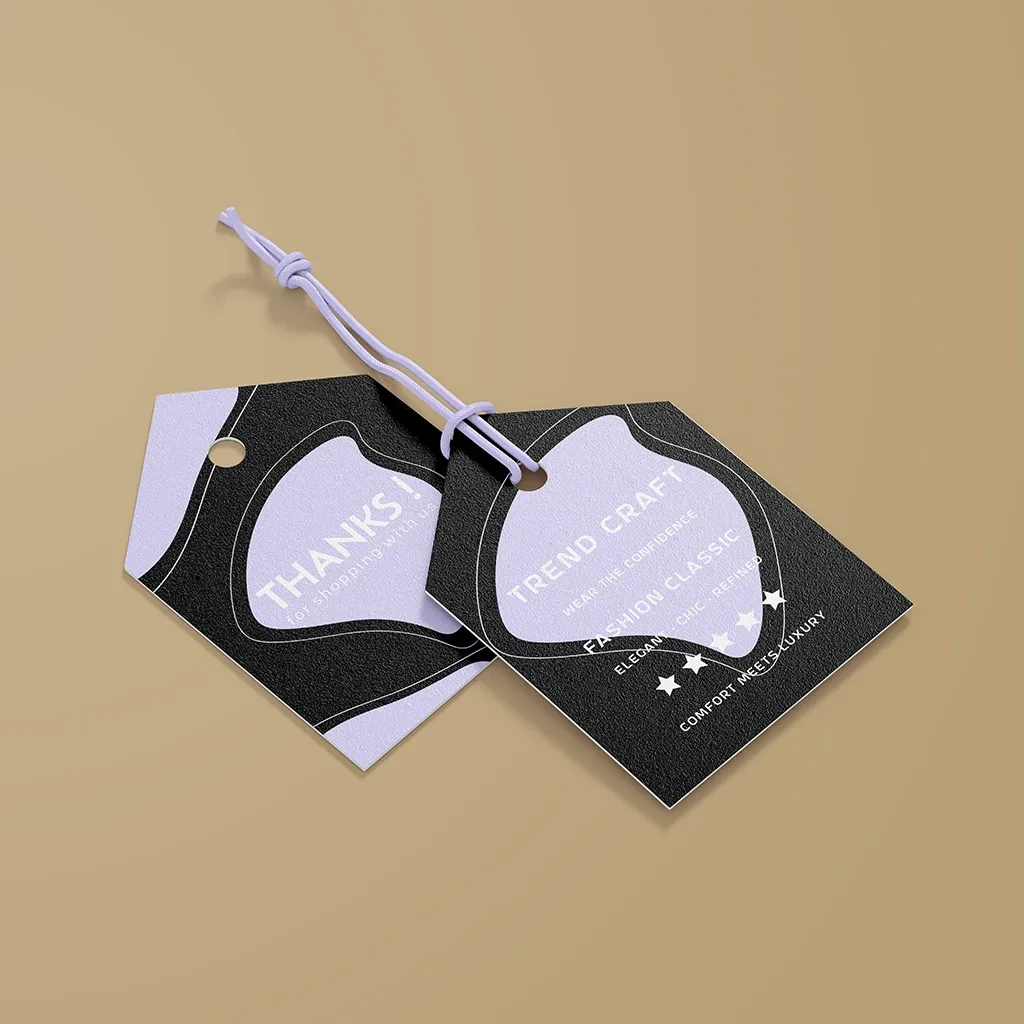 Stand Out with Stylish Custom Hang Tags by BoxLark | Buy Now!