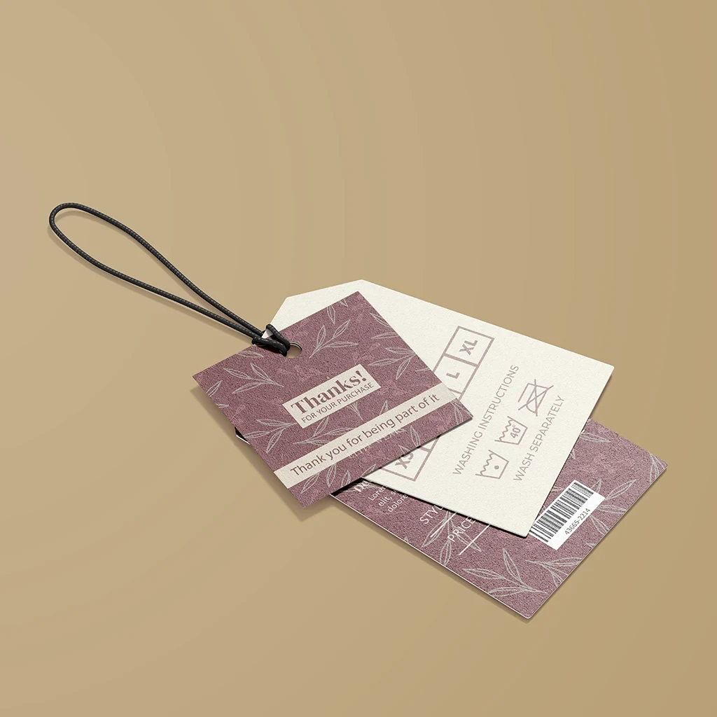 Stand Out with Stylish Custom Hang Tags by BoxLark | Buy Now!