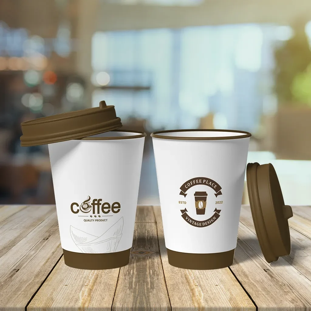 Printed Custom Coffee Paper Cups with Logo| BoxLark | Buy Today
