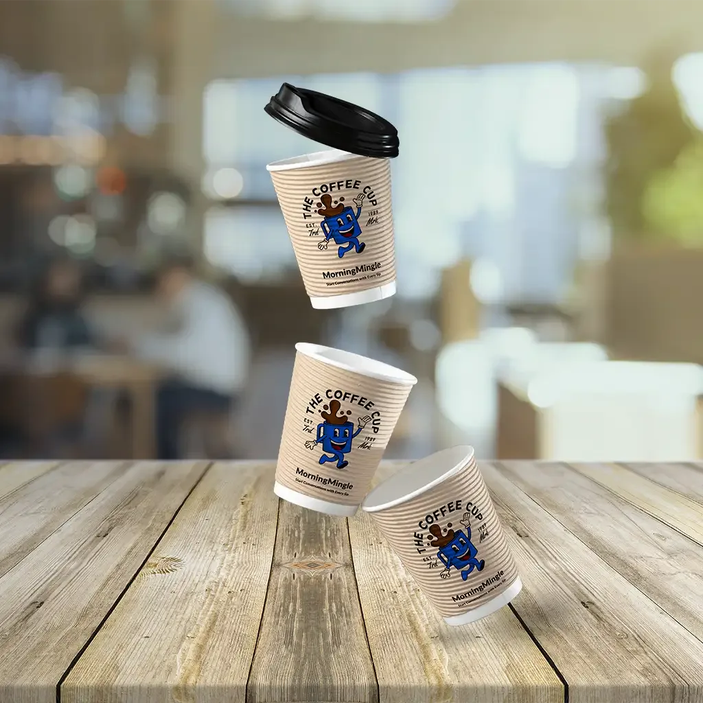 Printed Custom Coffee Paper Cups with Logo| BoxLark | Buy Today