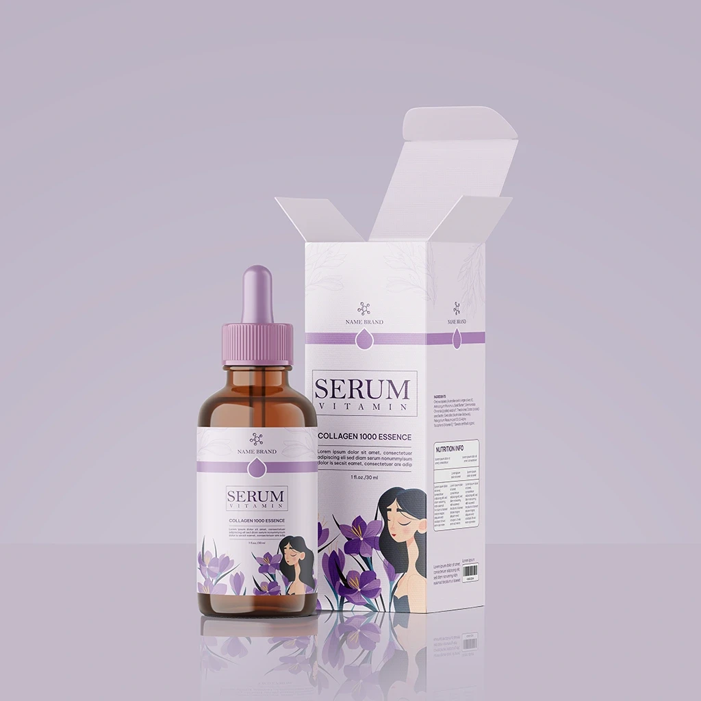 Get Unique Custom Serum Packaging Boxes | Free Shipping