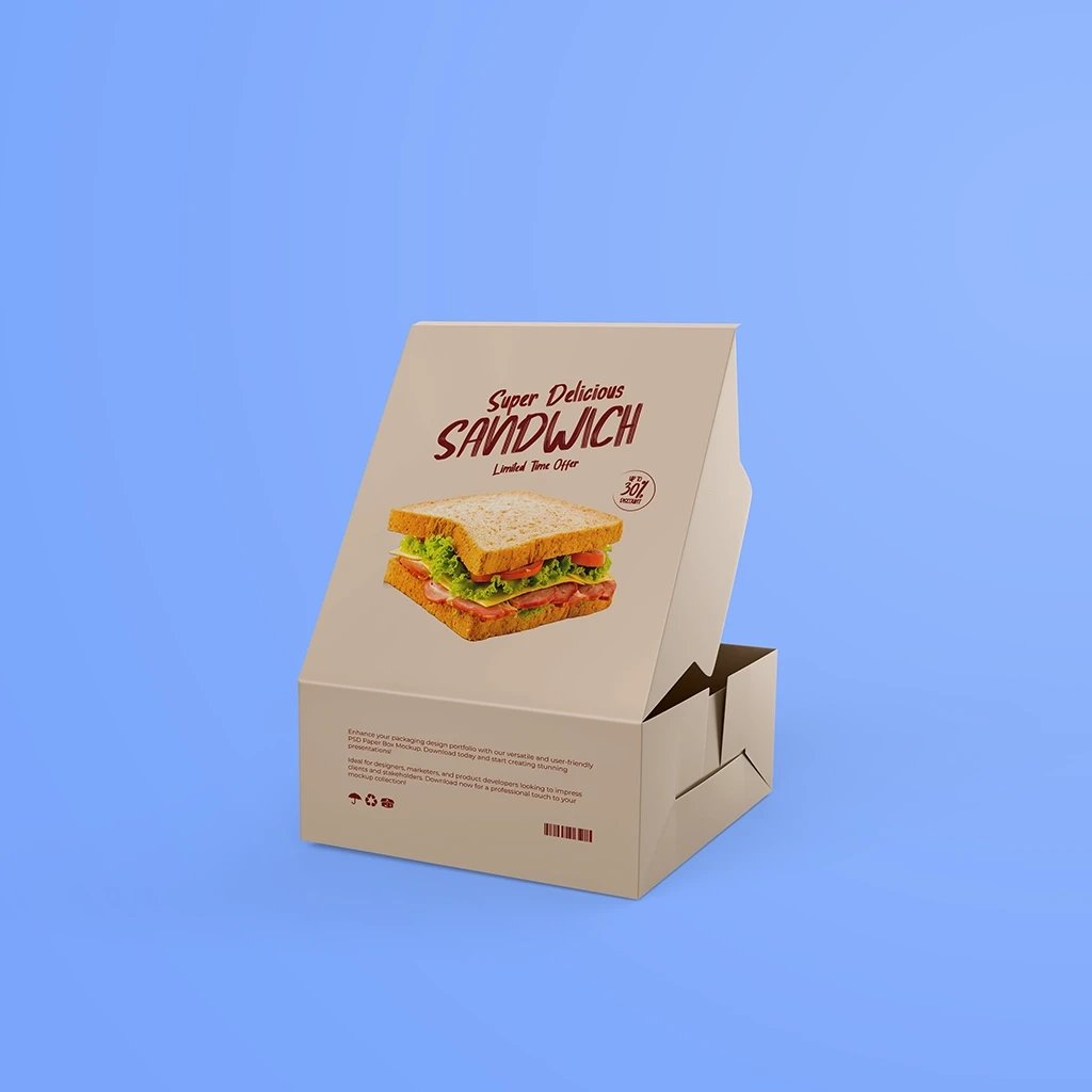 Eco-friendly Custom Sandwich Boxes | Order Today at BoxLark