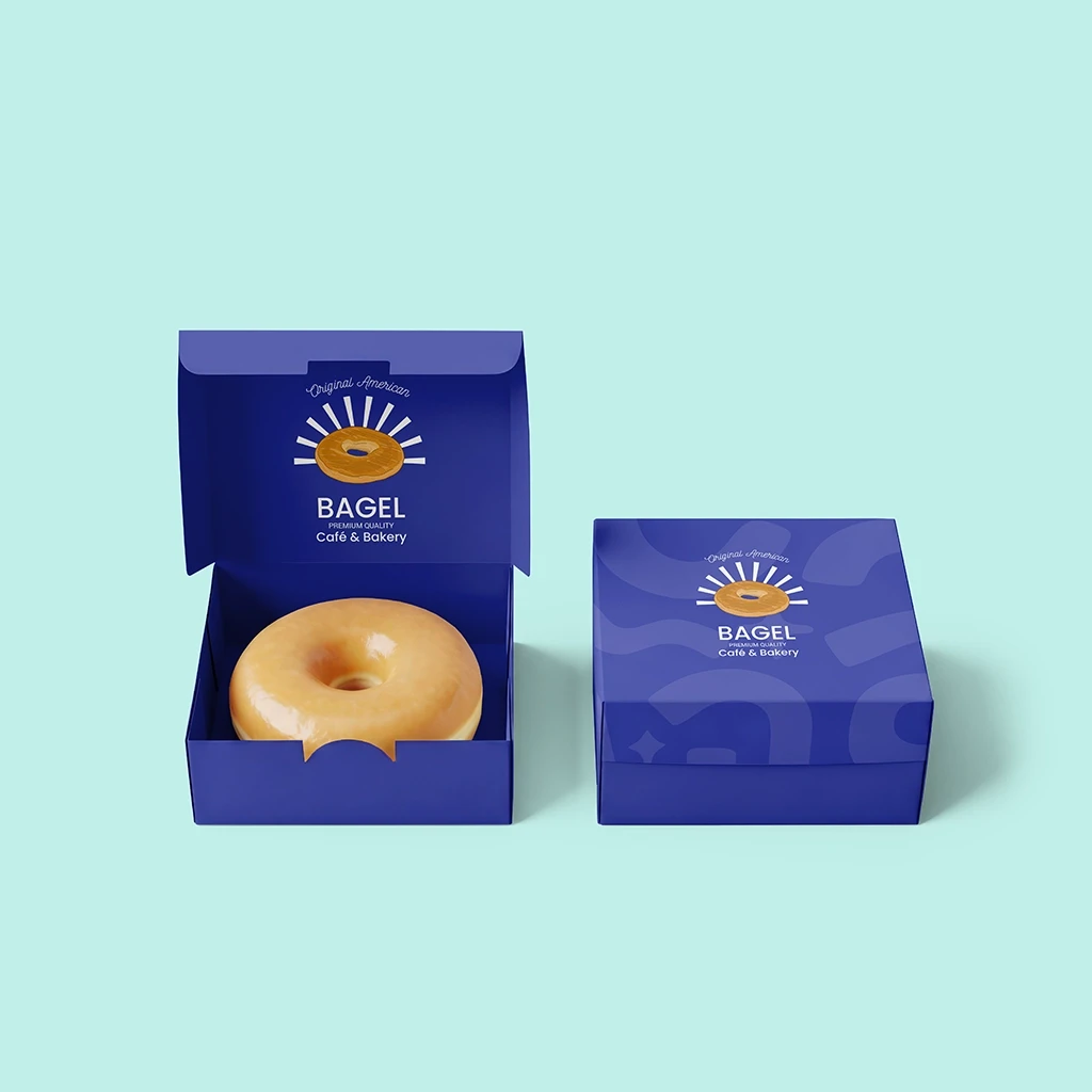 Get Wholesale Custom Bagel Boxes | Printed Bread Packaging