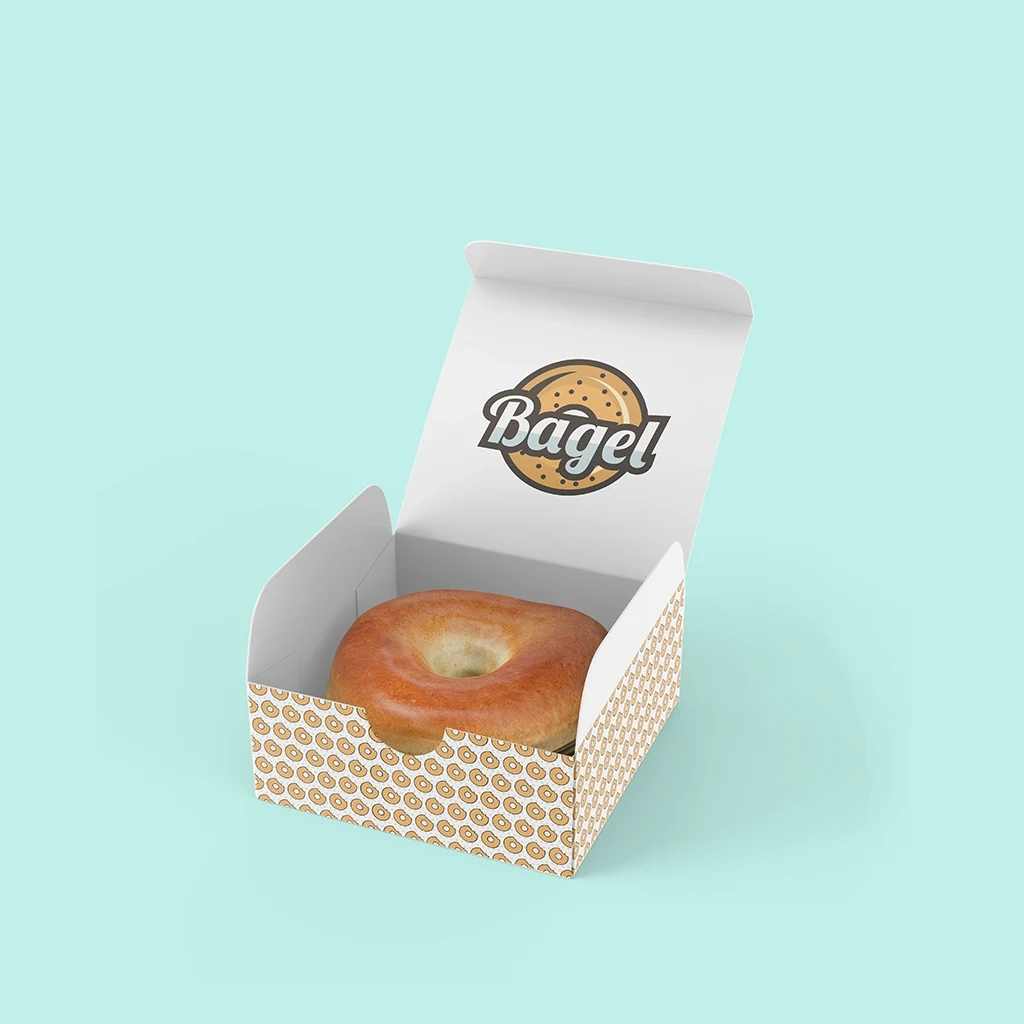 Get Wholesale Custom Bagel Boxes | Printed Bread Packaging