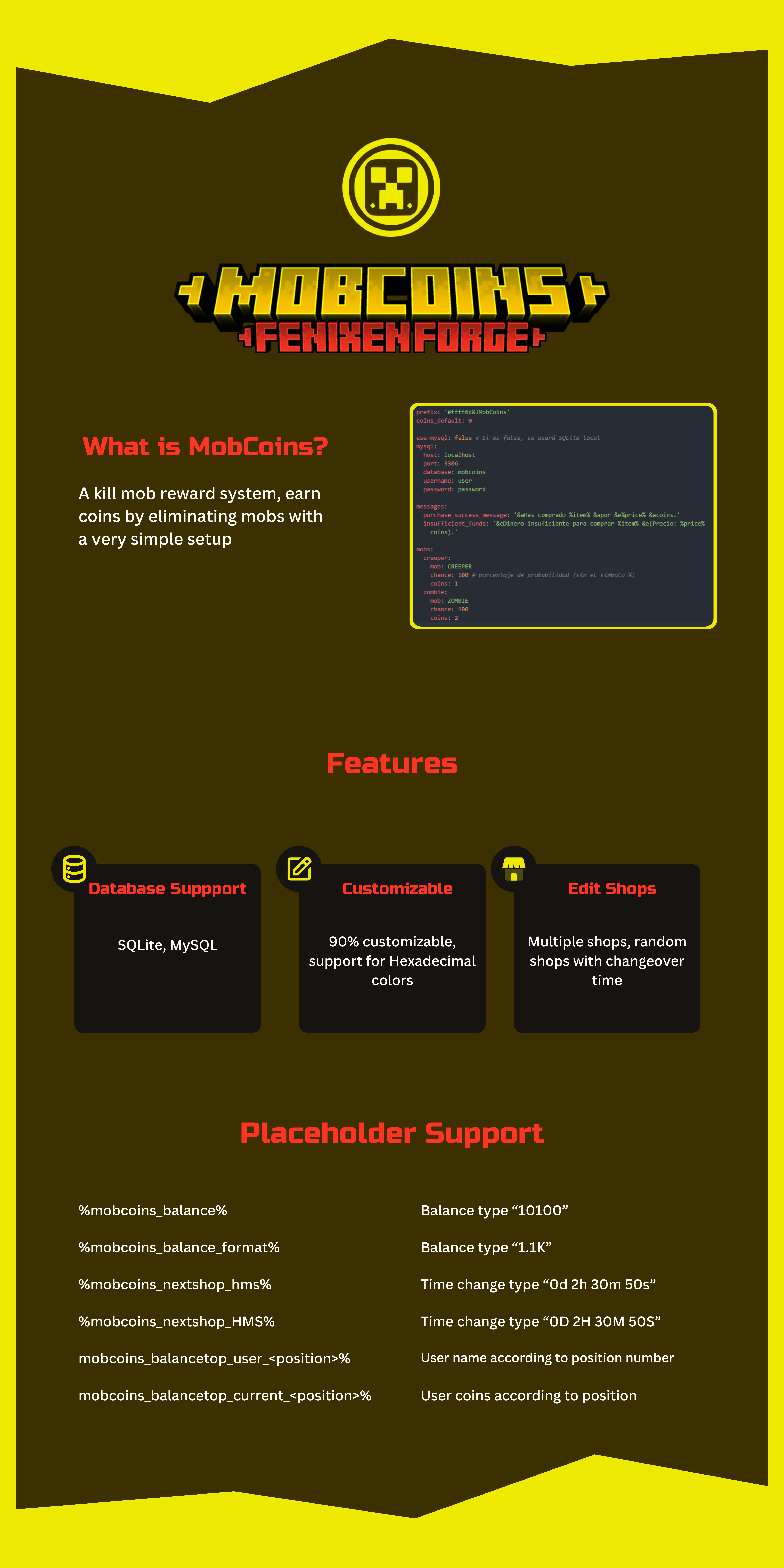 Mob Coins | SpigotMC - High Performance Minecraft Community