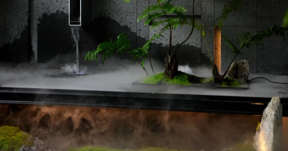 Modern Minimalist Indoor Garden Concrete | Feel Design
