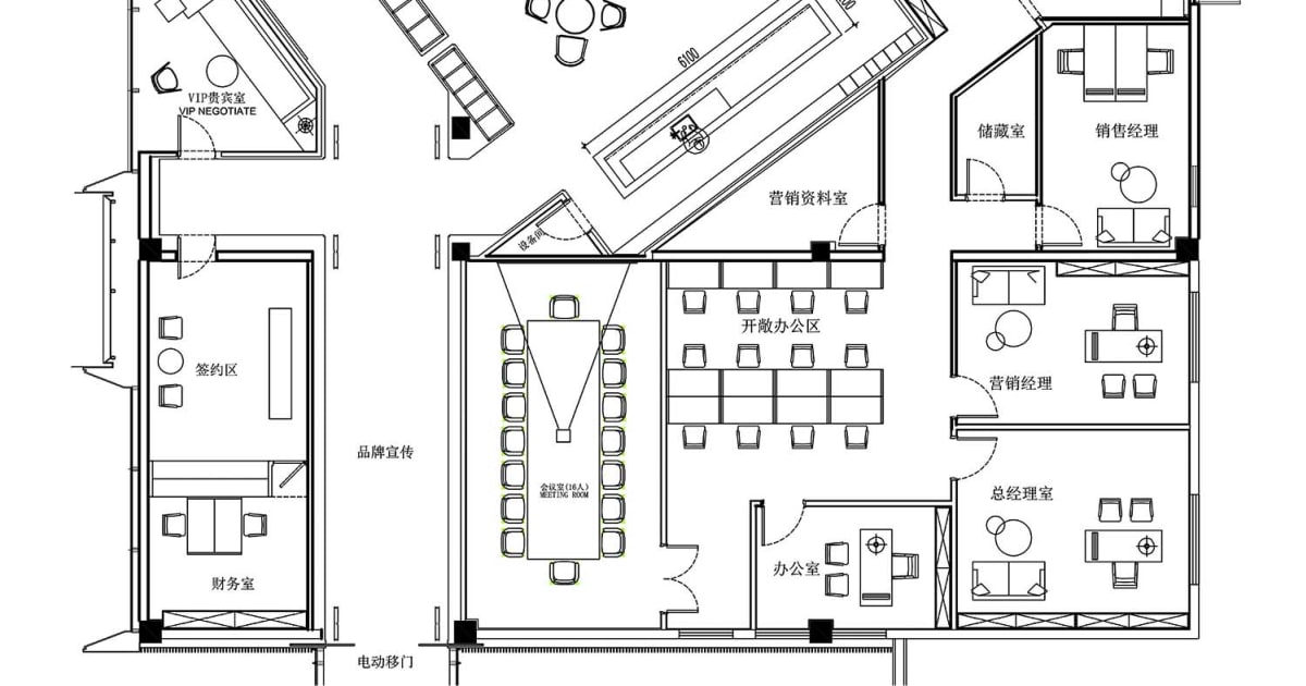 Office Layout Technical Plan | Feel Design
