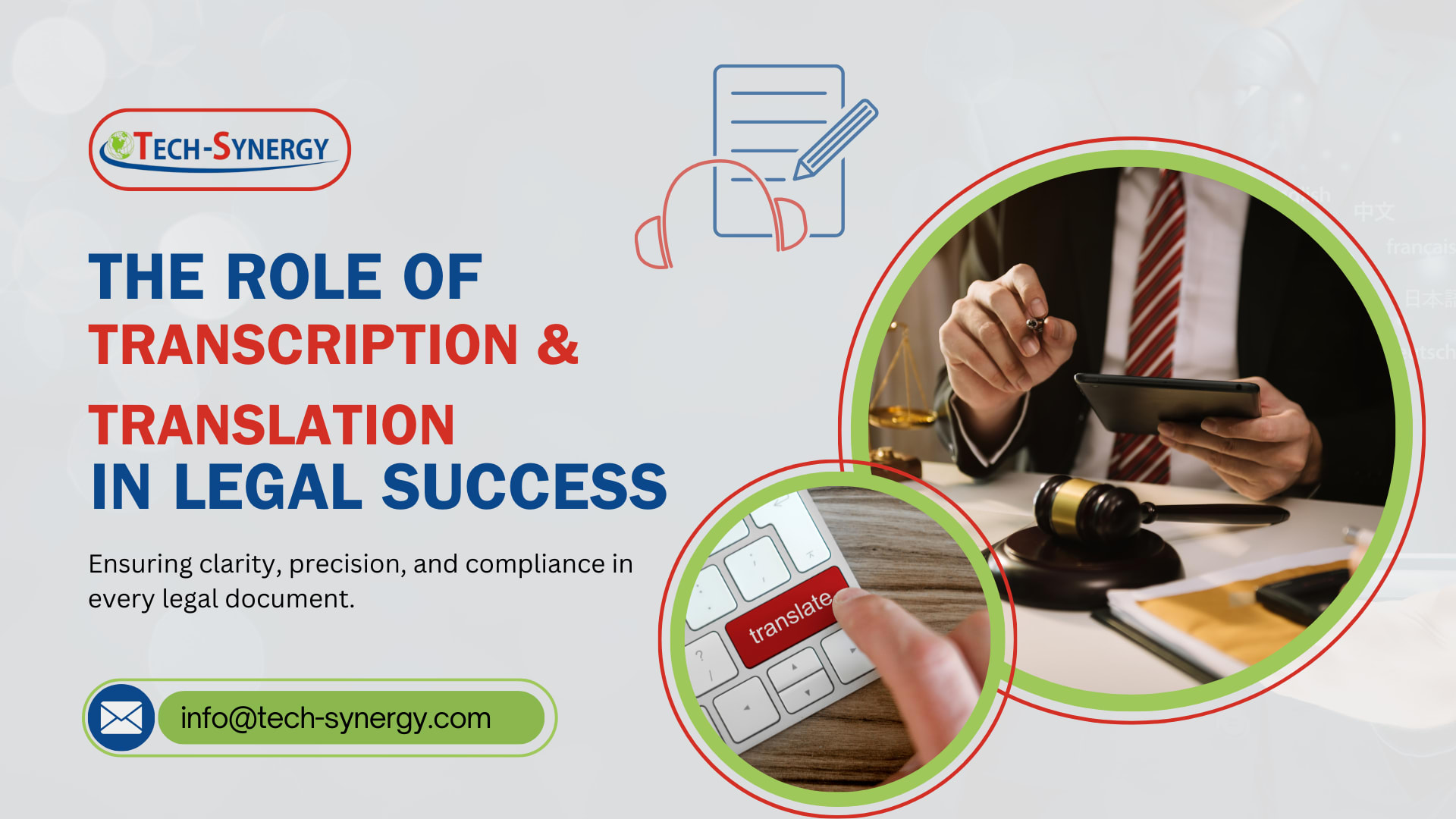 Legal Transcription & Translation: What It Is and Why It Matters