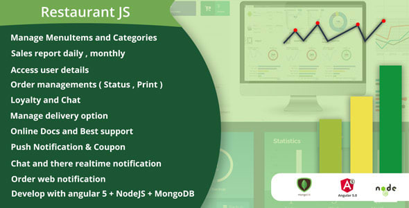 Firebase CMS Template | Firebase Restaurant Dashboard