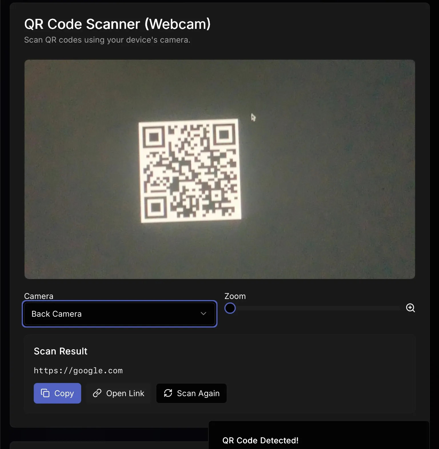 QR Code Scanner Webcam: Fast & Easy Online Reader | ToolSura