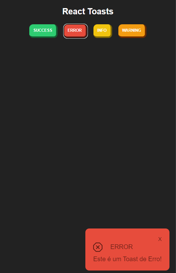 GitHub - GabrielVogetta/react-toasts: Pequena amostra de toast ...