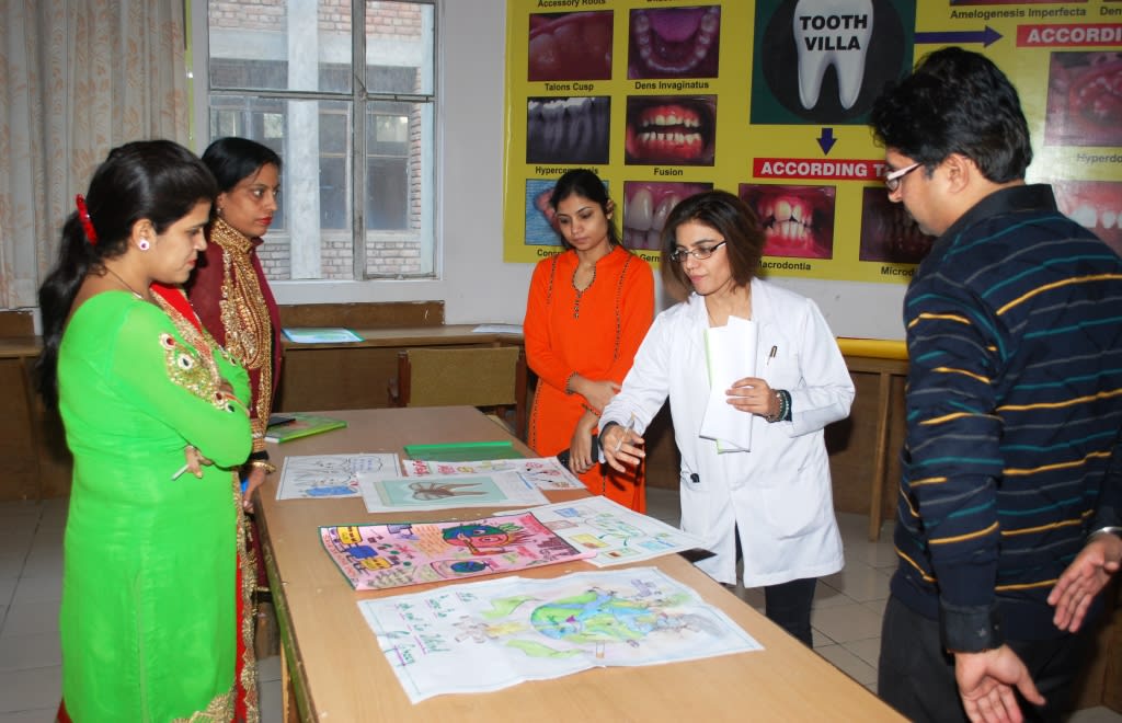 Poster Making Competition at JCD Dental College, Sirsa