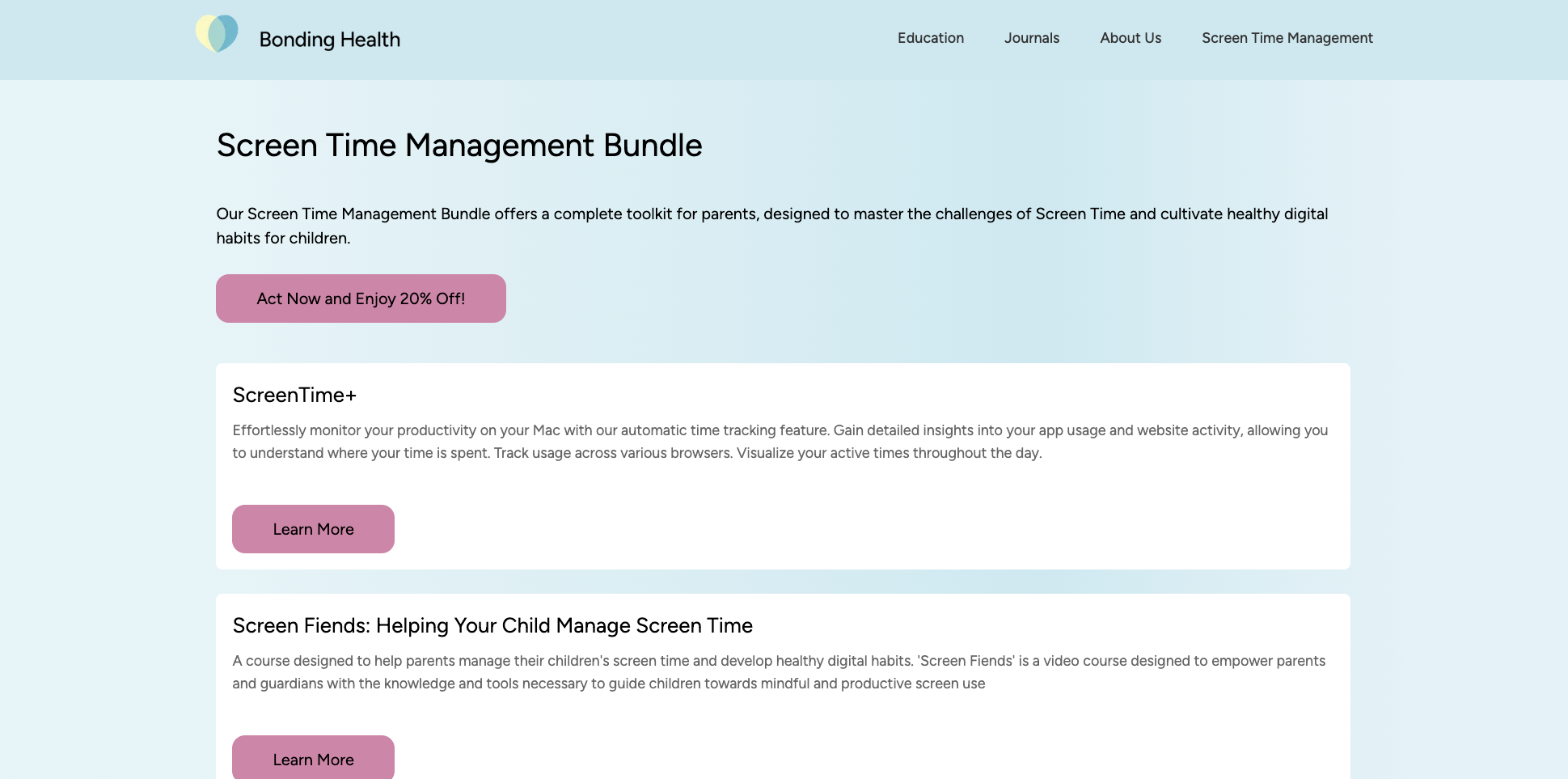 Managing Screen Time - Bonding Health