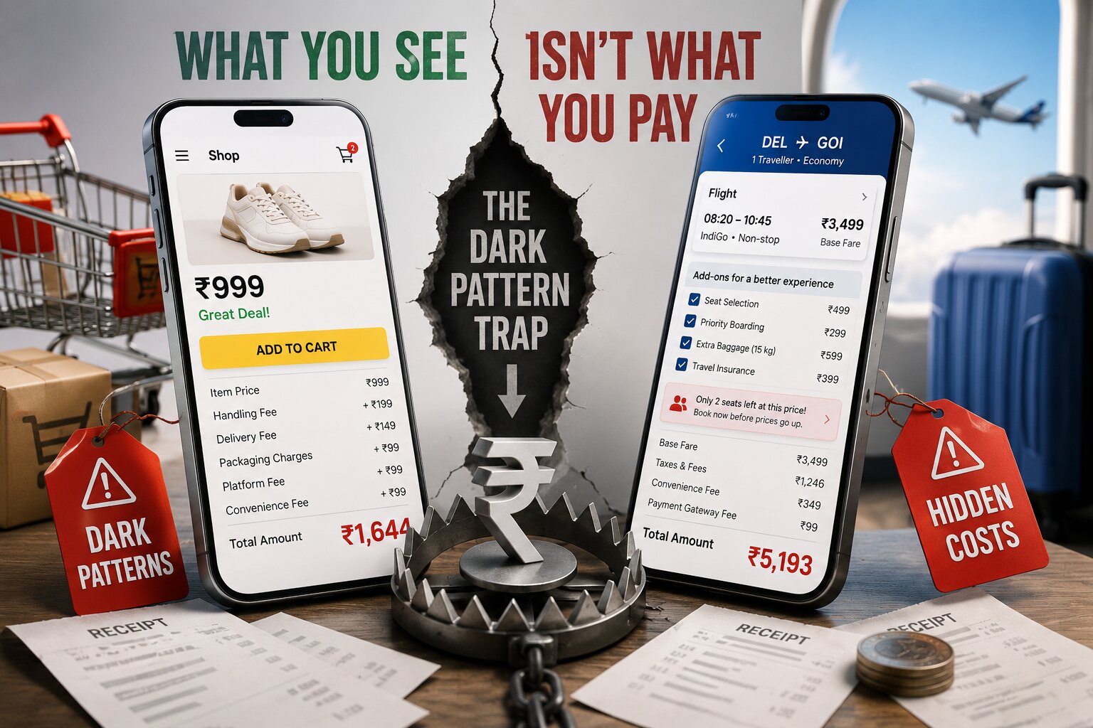 How Dark Patterns Cost Indian Shoppers ₹28,000 Crore Annually | VibeFeed