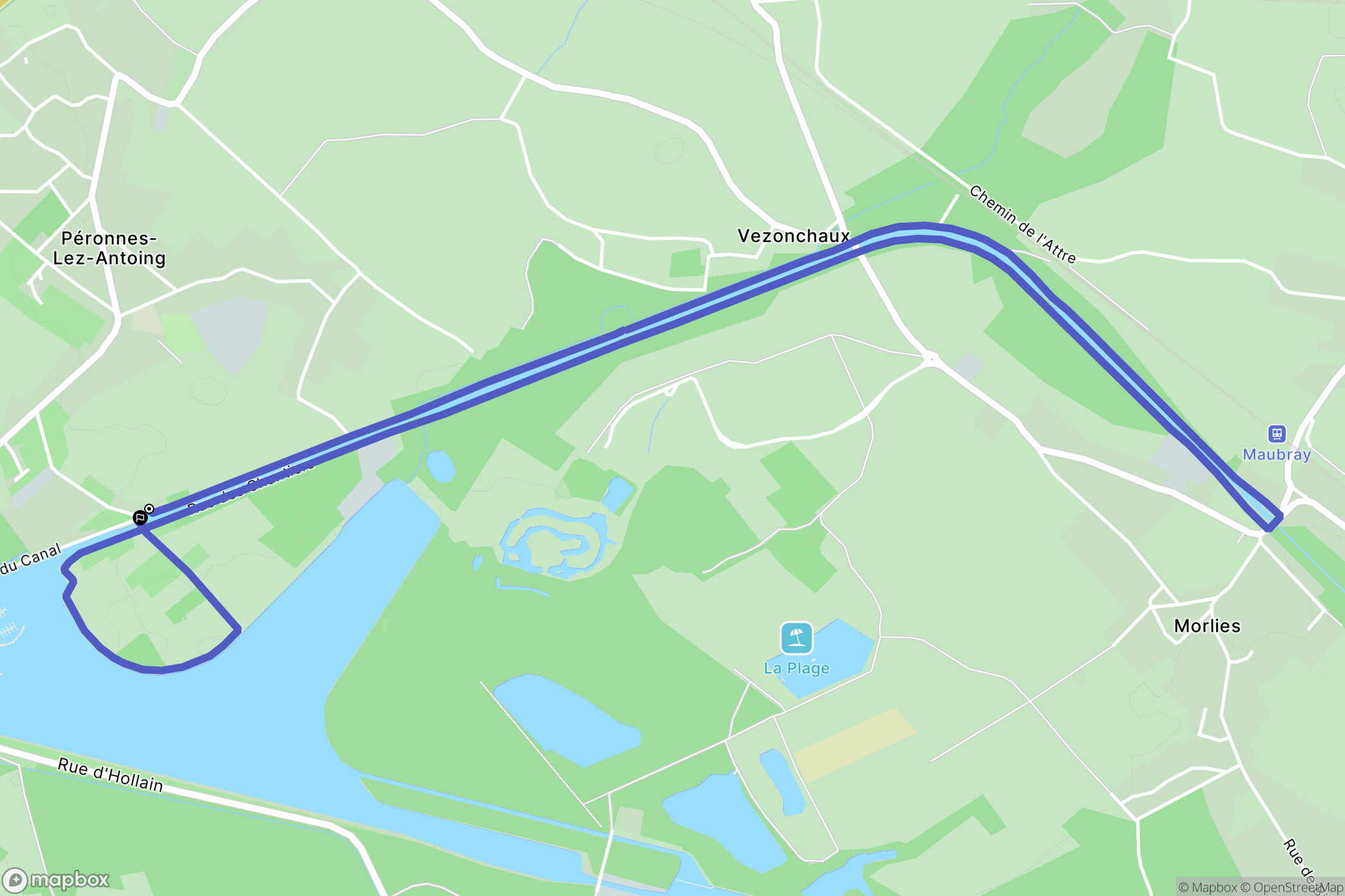 Le canal et ses écluses à Péronnes-Lez-Antoing