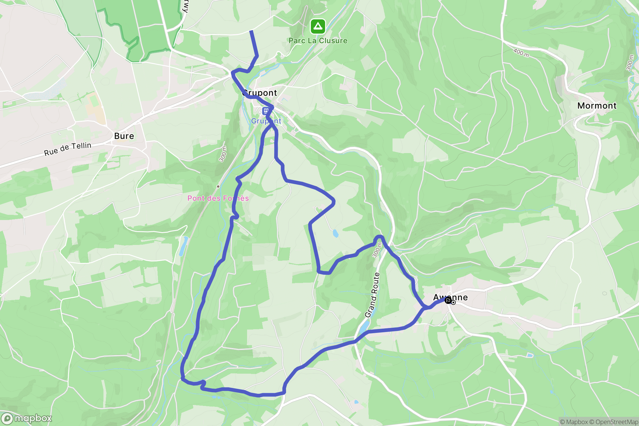 Wandelen in Awenne, Saint-Hubert