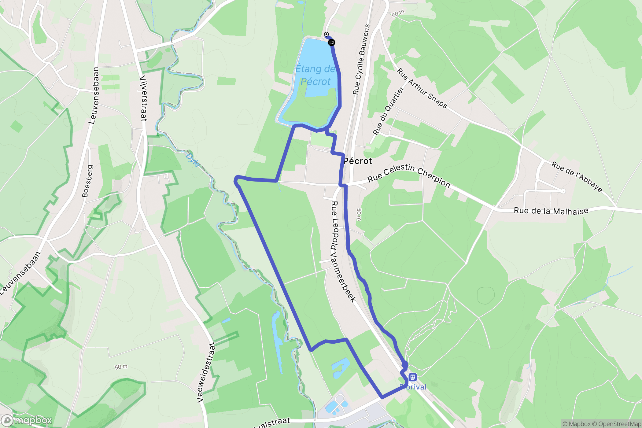 Wandeling Grez-Doiceau: Kasteel Florival