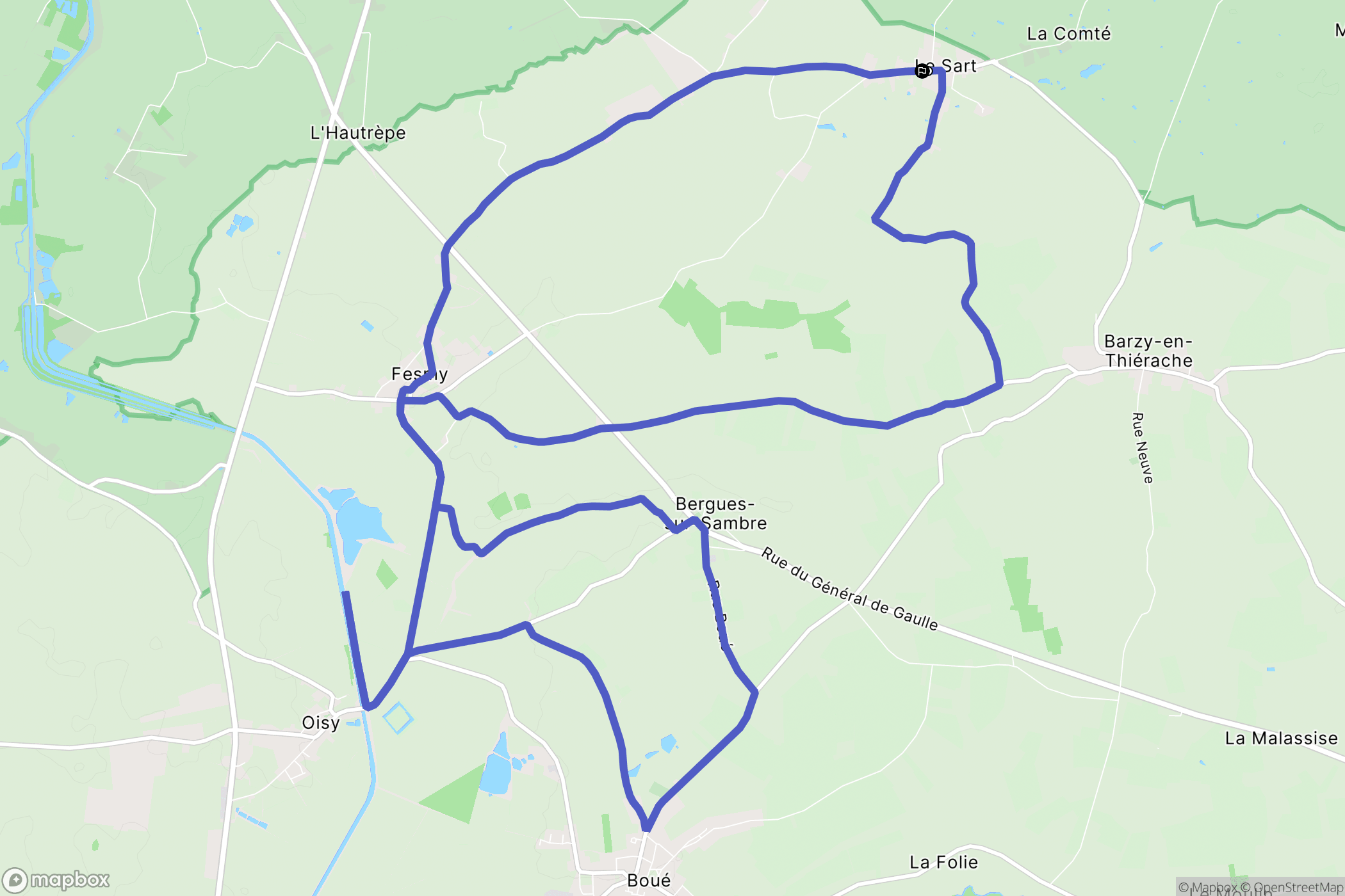 25 kilomètres avec le boss à Fesmy-le-Sart