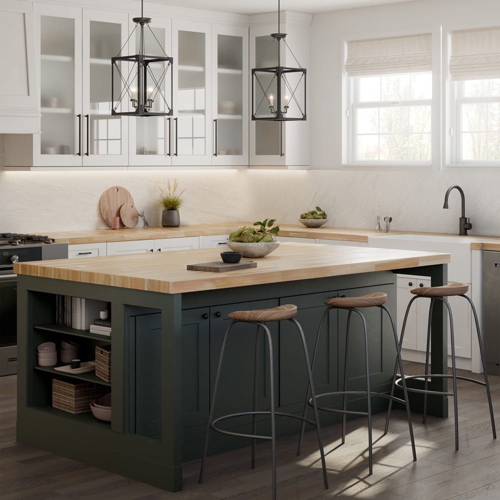 Acacia Butcher Block Countertop 25" x 122" - VTI | Home Outlet