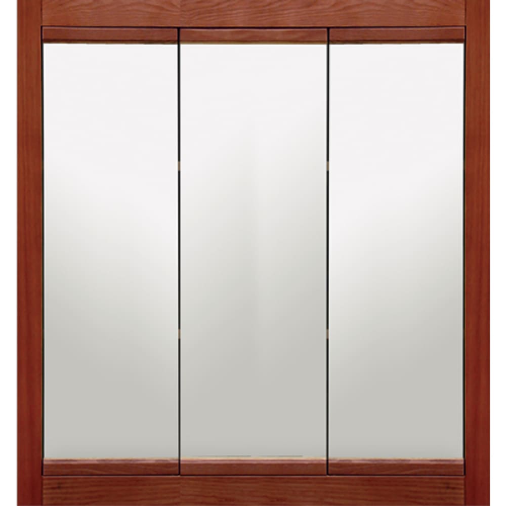 North Timber Savannah Merlot Vanity 30" Triview Mirror | Home Outlet