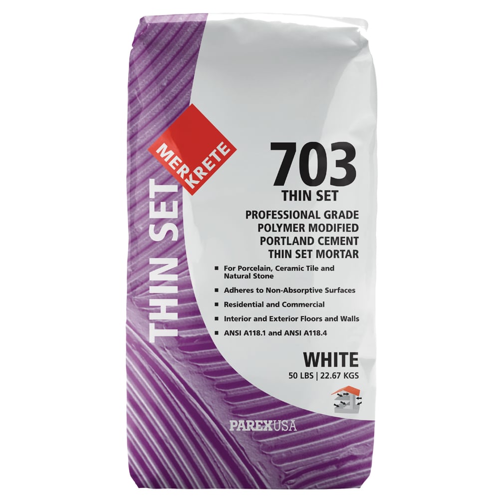 Evi Thinset Mortar Modified White 50 Lbs Home Outlet